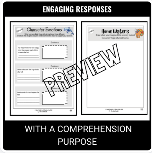 A WHALE OF THE WILD Novel Study | Teaching Resources