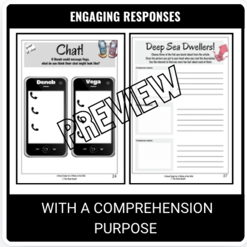 A WHALE OF THE WILD Novel Study | Teaching Resources