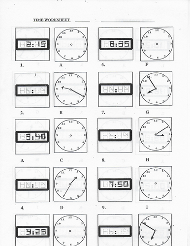 KS2 Maths Analogue & Digital Time | Teaching Resources