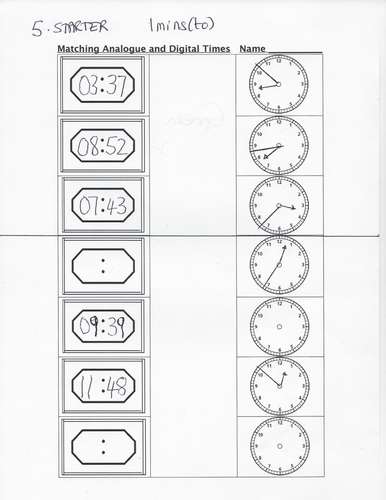 KS2 Maths Analogue & Digital Time | Teaching Resources