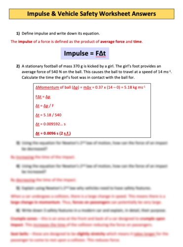 A Level Physics Worksheet Bundle [Year 1 + Year 2] | Teaching Resources