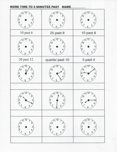 KS2 Maths Analogue Time to 5-minute Intervals | Teaching Resources