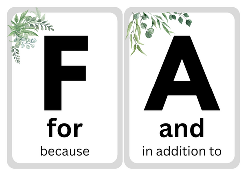 FANBOYS Coordinating Conjunction Posters | Teaching Resources