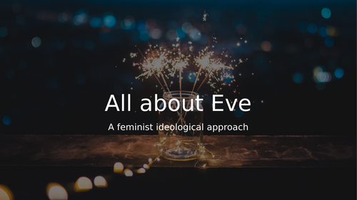 All about eve film study Old Hollywood | Teaching Resources