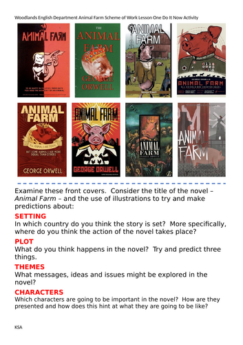 Animal Farm Complete Scheme | Teaching Resources