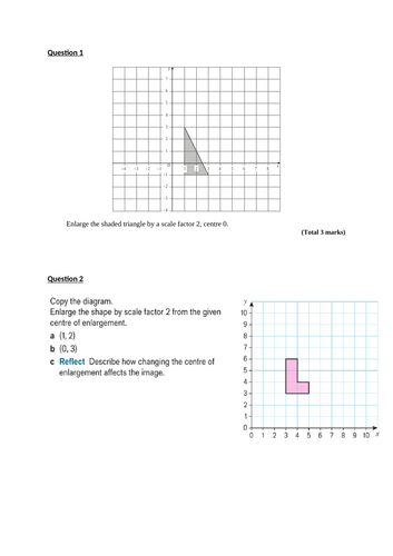 GCSE Foundation (Unit 10): Transformations | Teaching Resources