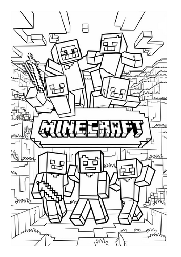 NEW 20+ Minecraft Colouring Pages Worksheets, Mindfulness, Cinema Movie ...