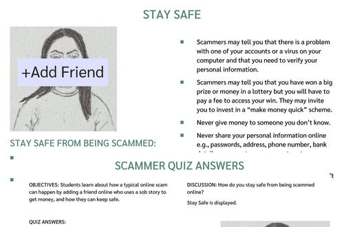 Online Safety: Scammer Quiz (UK) | Teaching Resources