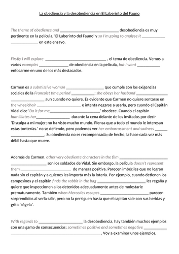 El Laberinto del Fauno - Ensayo guiado - obediencia - Pans Labyrinth ...