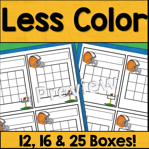 Football Sticker Reward Charts - Choices! 12 16 25 Boxes, Color, Black ...