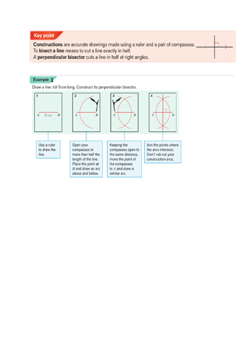 GCSE Foundation (Unit 15): Construction, Loci and Bearings | Teaching ...