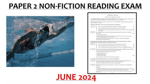 EDUQAS JUNE 2024 PAPER 2 READING Q1-Q6 WALKTHROUGH | Teaching Resources