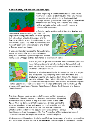 Lesson 3 - The Dark Ages in a Nutshell | Teaching Resources