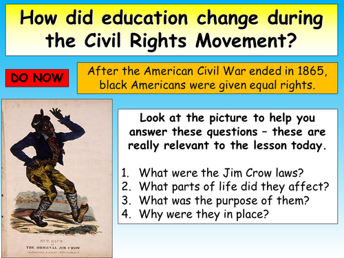 Civil Rights Movement : Education | Teaching Resources