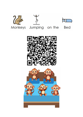 5 Little Monkeys Jumping on the Bed- Maths Resource | Teaching Resources