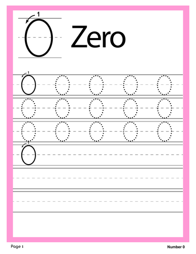 Numbers 0 to 9 Worksheets Write, Trace and Count Printables Activities ...
