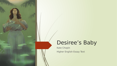 Desiree's Baby Higher Critical Essay, theme of conflict | Teaching ...