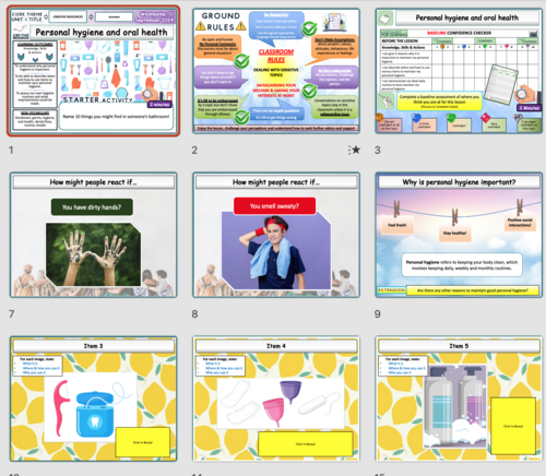 Personal Hygiene and Oral Health – Full PSHE Lesson (KS3/KS4 ...
