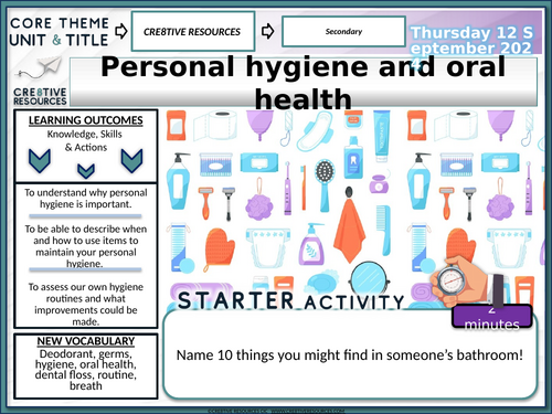 Personal Hygiene and Oral Health – Full PSHE Lesson (KS3/KS4 ...