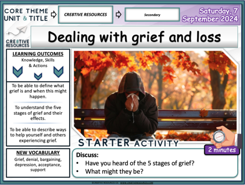 Dealing with Grief and Loss – Full PSHE Lesson | KS3 / KS4 | RSHE ...