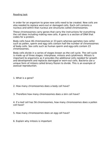 National 5 Biology: Unit 2 Multicellular organisms- 2.2 Producing new ...