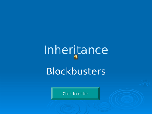 Inheritance Blockbusters Quiz Teaching Resources
