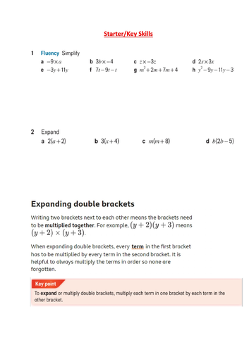 GCSE Foundation (Unit 16): Quadratic Equations and Graphs | Teaching ...