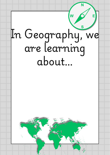 ‘We are learning about’ 5 individual posters | Teaching Resources
