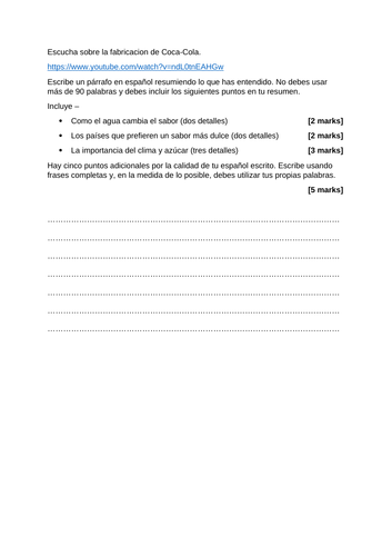 EDEXCEL A Level Spanish - Unidad 3 (El impacto turístico en España ...