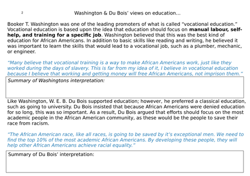 The Reconstruction Period Unit of Work | Teaching Resources