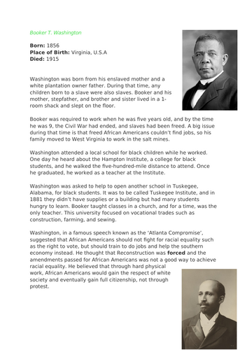 The Reconstruction Period Unit of Work | Teaching Resources