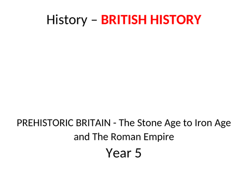 History Units of Works Year 5 - editable | Teaching Resources