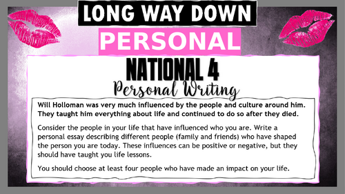 Long Way Down Full Unit | Teaching Resources