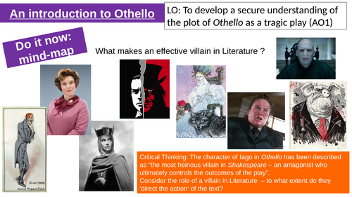 Othello Introduction Lesson | Teaching Resources