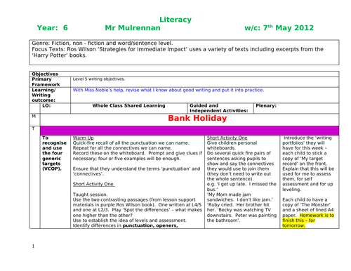 SATS Year 6 Revision Month's Worth Mainly Literacy | Teaching Resources