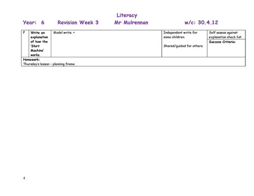 SATS Year 6 Revision Month's Worth Mainly Literacy | Teaching Resources