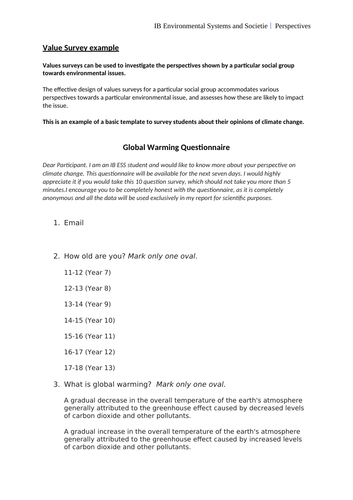 ESS Foundations Unit – Subtopic 1.1 Perspectives – First Teaching 2024 ...