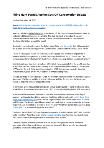 ESS Foundations Unit – Subtopic 1.1 Perspectives – First Teaching 2024 ...