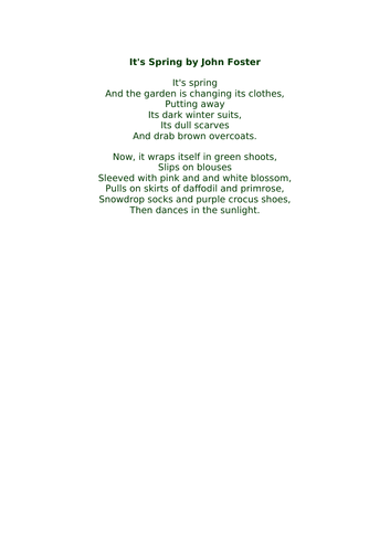 Poetry Year 6 Personification Imagery Planning Fog Carl Sandburg ...