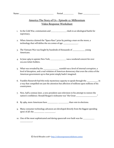 America The Story of Us - Ep 12: Millennium | Teaching Resources