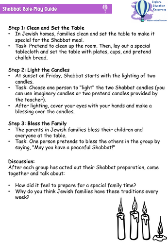 KS1 The Shabbat - Judaism - Outstanding RE Lesson | Teaching Resources