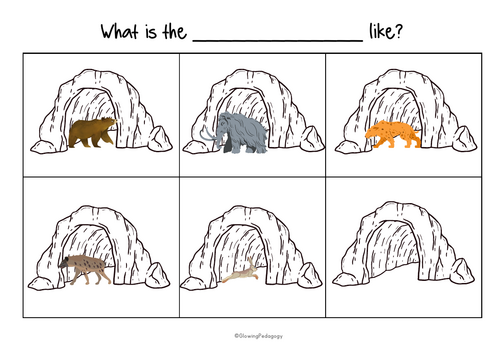 Cave Baby Animal Adjective Cards: What is the (animal) like ...