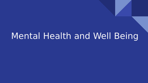 Mental Health Assembly | Teaching Resources