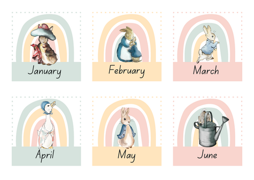 Days of the Week & Months of the Year Flash Cards | Teaching Resources