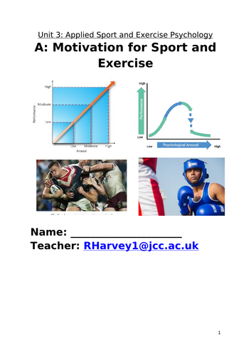 BTEC Level 3 Sport and Exercise Science - Unit 3: Applied Sports ...