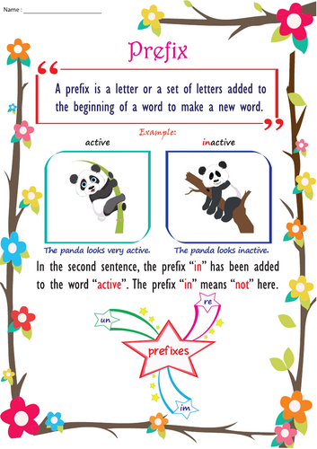 Engaging Prefix Worksheets | Teaching Resources