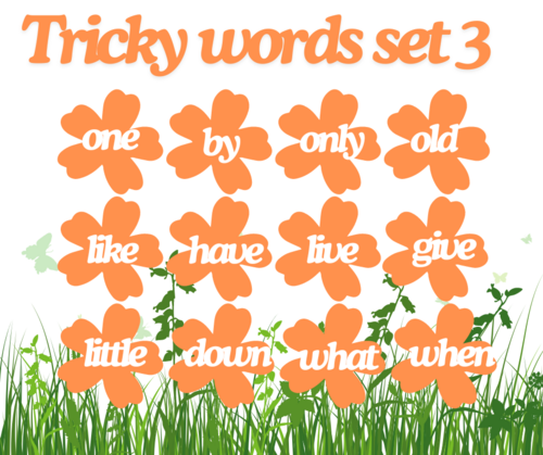 Jolly Phonics tricky word posters/ word mats phase set 1-6 | Teaching ...
