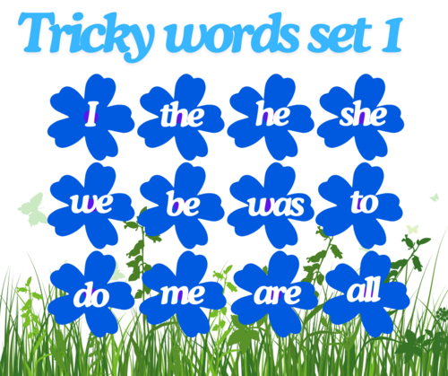Jolly Phonics tricky word posters/ word mats phase set 1-6 | Teaching ...