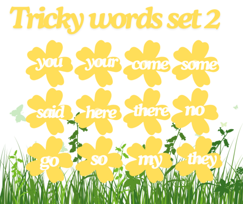 Jolly Phonics tricky word posters/ word mats phase set 1-6 | Teaching ...