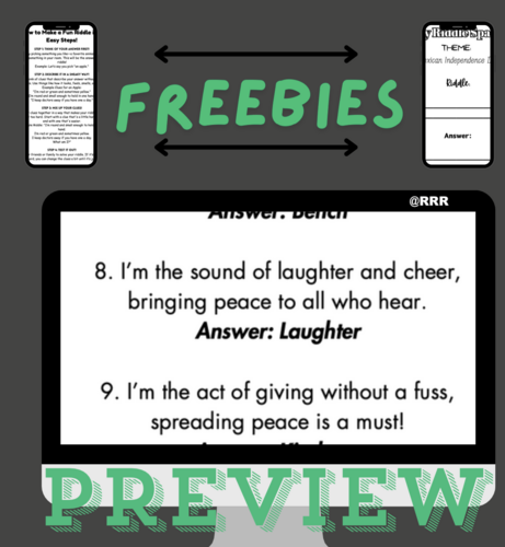 International Day of Peace Riddles: Brain Teasers for Kids! (Freebie ...